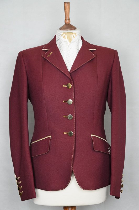 Pure Wool Grey, Navy or Black Ladies Short Competition Jacket