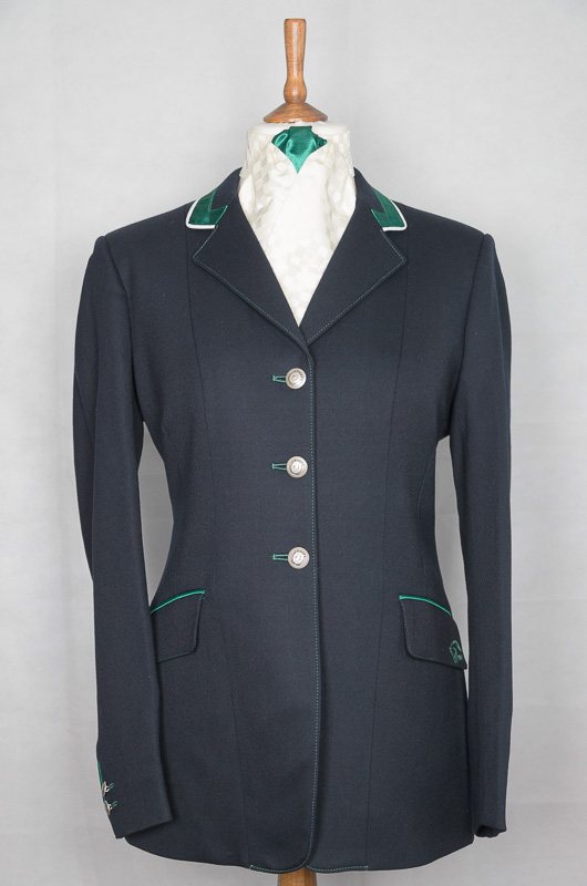 Pure Wool Grey, Navy or Black Ladies Longer Line Competition Jacket