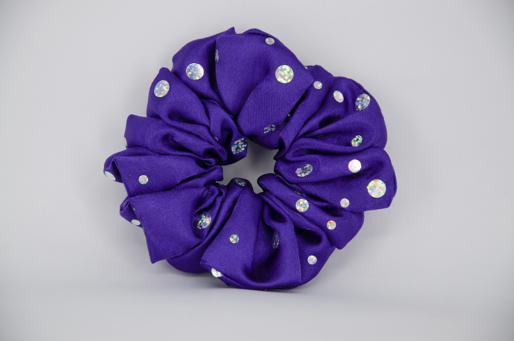 Equi-Jewel by Emily Galtry (14) Bright Purple Scrunchie with Sequins ...