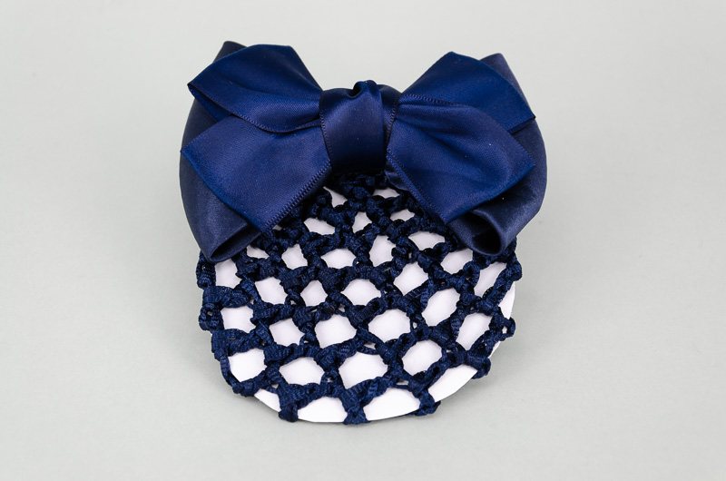Equi-Jewel by Emily Galtry Navy Bun Net with Bow - Bun Nets with Bows